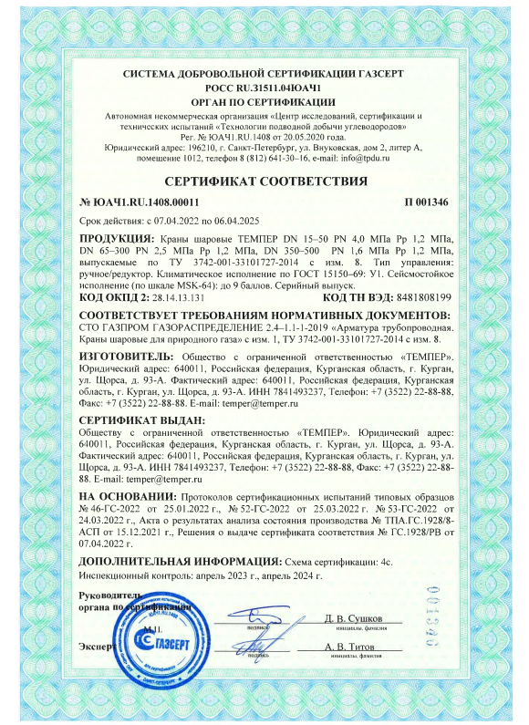 Certificates and patents